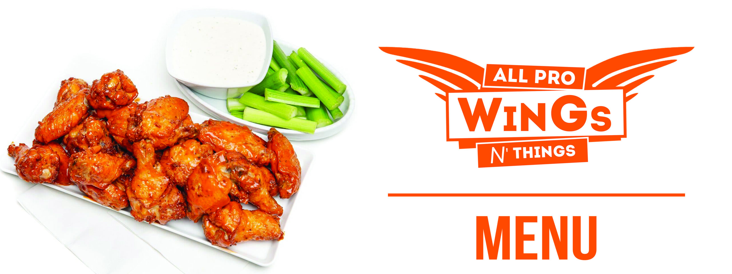 Menu - All Pro Wings'N Things